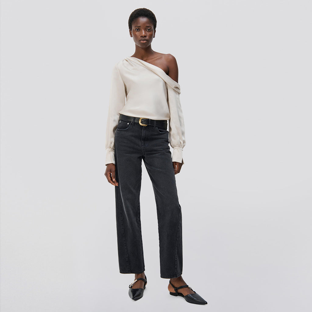 Signature Alice Cold Shoulder Top - Champagne | SIMKHAI