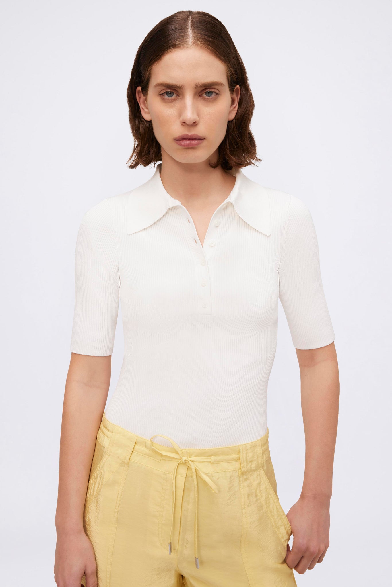 Secily Polo - White | SIMKHAI
