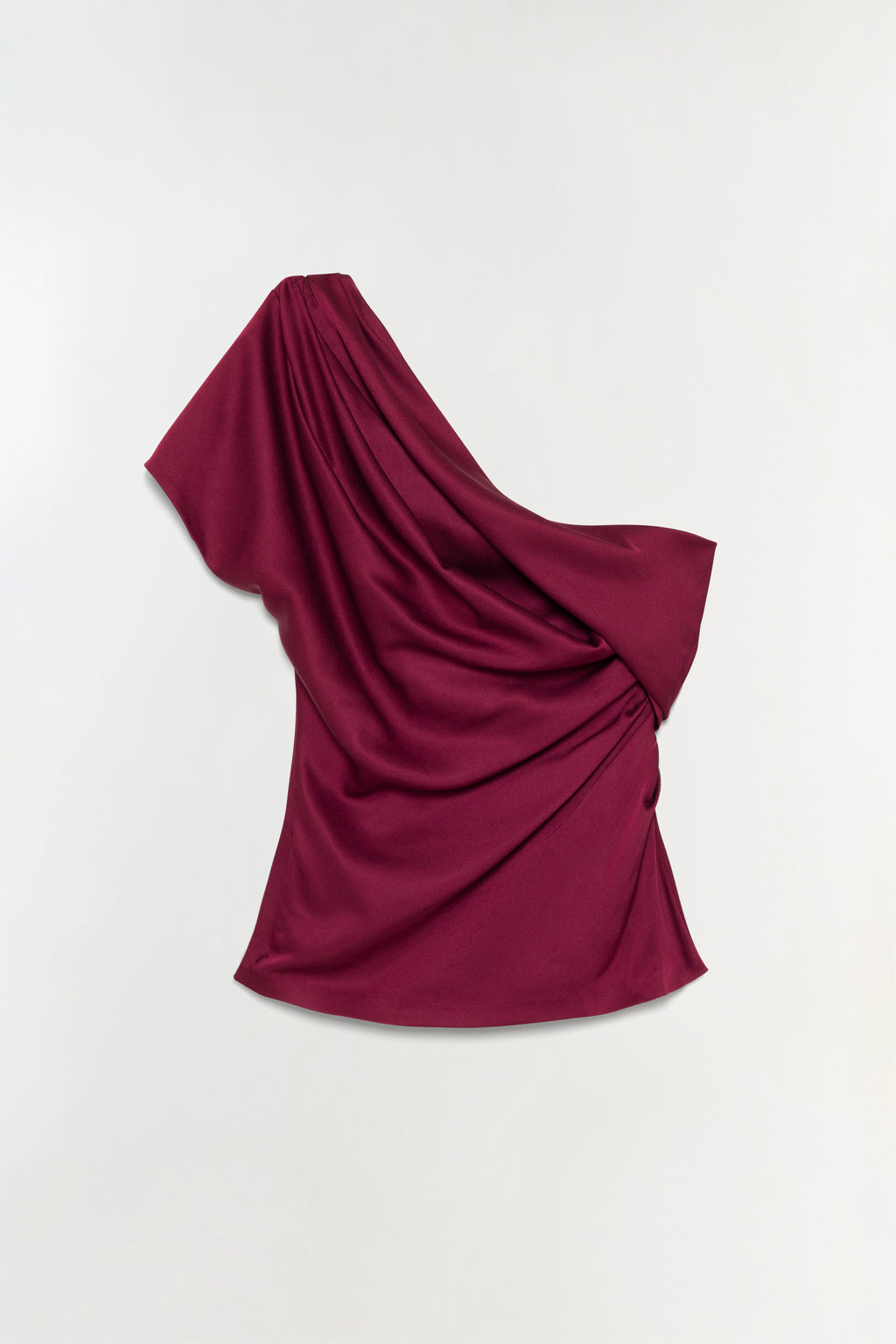 Phoebe Draped Satin Top – SIMKHAI