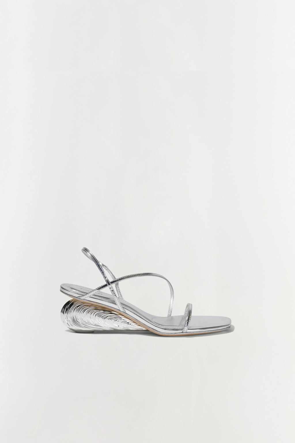 Bridget Oyster Shell Wedge Sandal - Silver | SIMKHAI