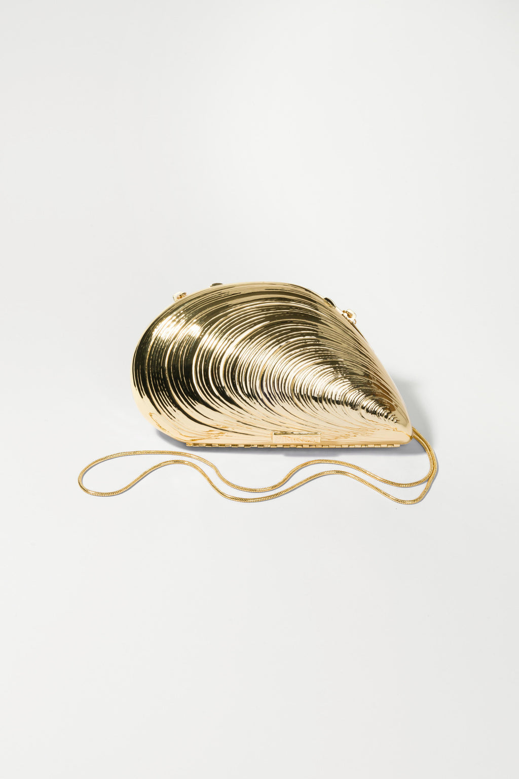 Bridget Metal Shell Clutch Bag - Gold | SIMKHAI