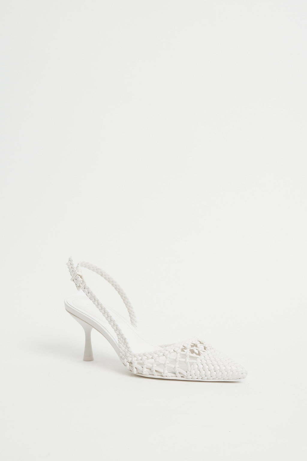 Dylan Open Weave Slingback - Ivory | SIMKHAI